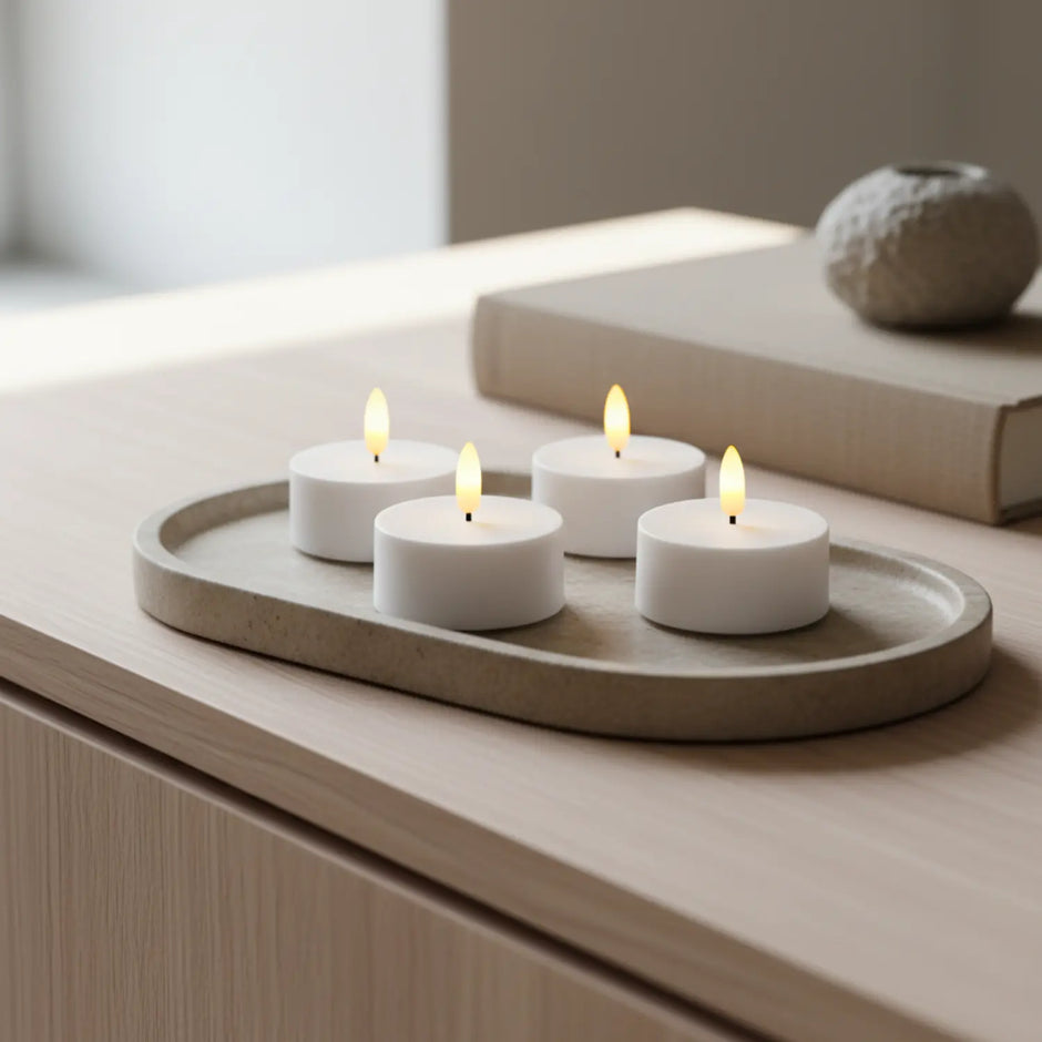 LED Kerzen aus Echtwachs mit 3D Flamme | Indoor & Outdoor | Nordic Flame