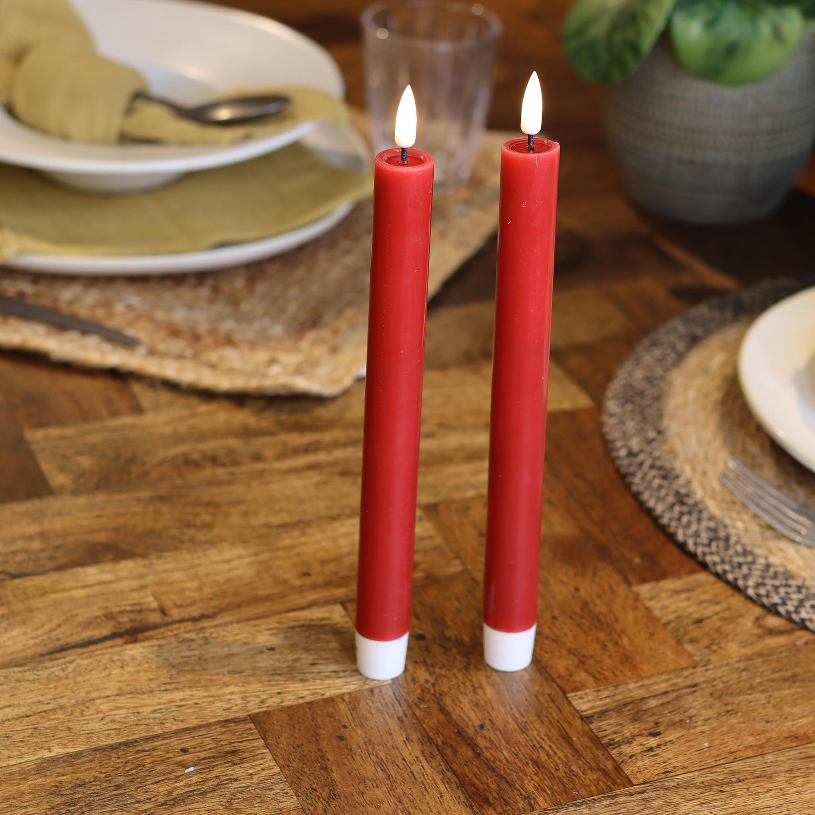 Deluxe Homeart | LED-Stabkerzen 24 cm | Deluxe kerzen - Nordicflame.de